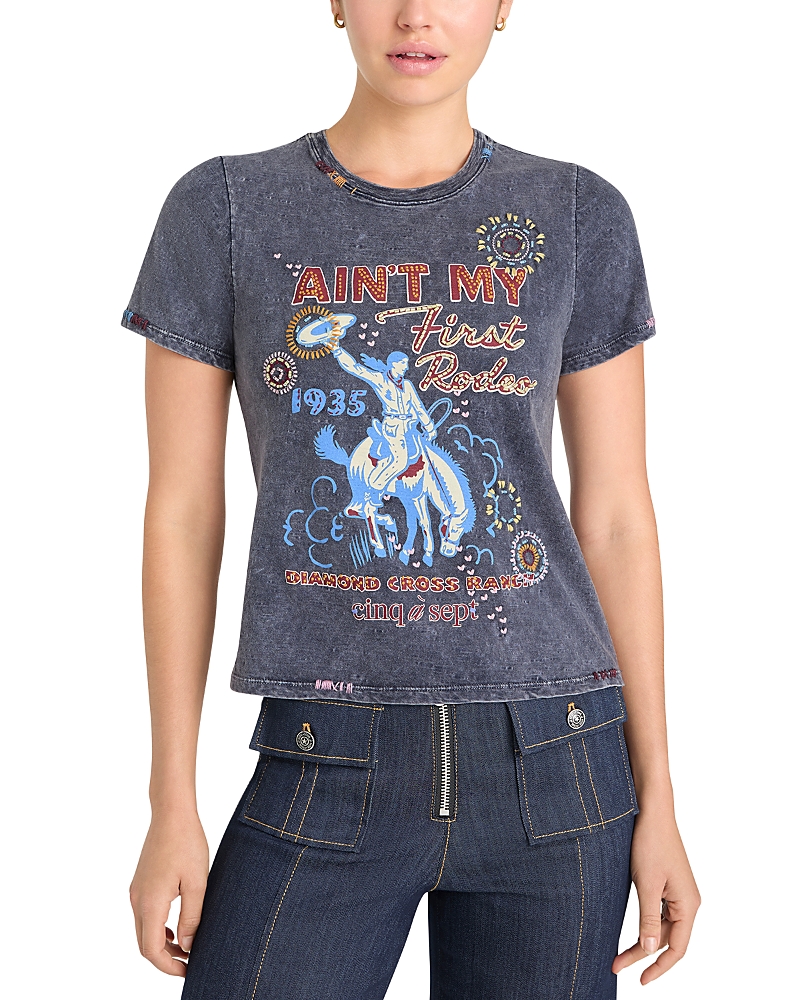 Click here for Cinq a Sept Bespoke Aint My First Rodeo Tee prices