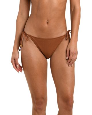 Click here for LAgence Britt Shimmer Side Tie Swim Bottom prices