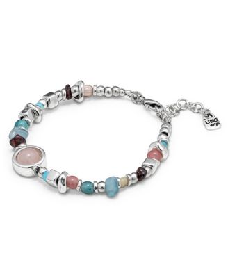 Click here for UNOde50 Textured Stone Crystal Bracelet prices