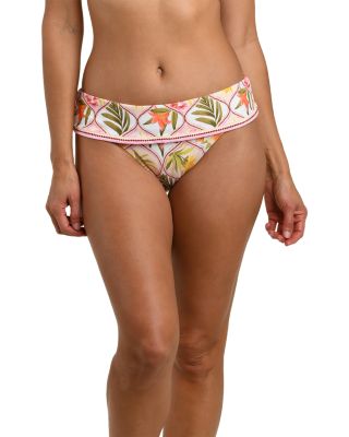 Click here for La Blanca Palm Foldover Waist Bottom prices