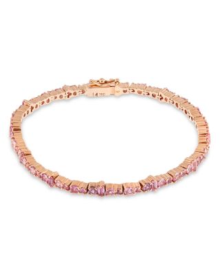 Click here for Ileana Makri 18K Rose Gold Fine Rivulet Pink Sapph... prices