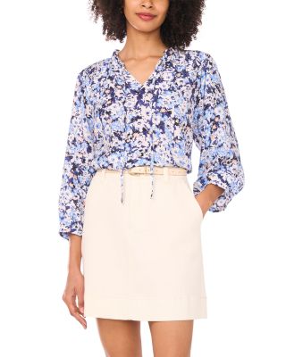 Click here for Vince Camuto Split Neck Peasant Top prices