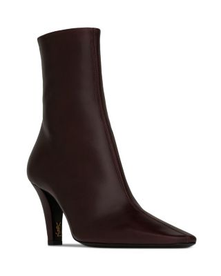 Click here for Saint Laurent Womens Jill Mid Heel Booties prices