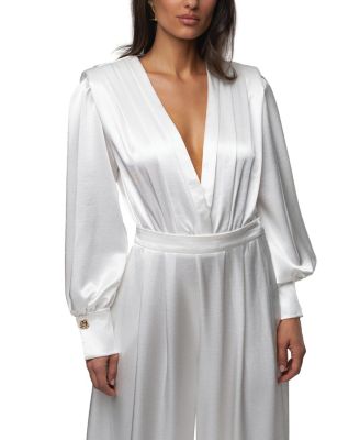 Click here for Jluxlabel Satin Radiance Bodysuit prices