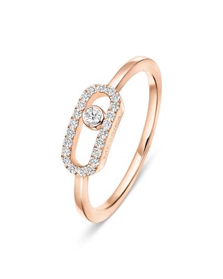 Click here for Messika Diamond Move Uno Half Pave Ring in 18K Gol... prices