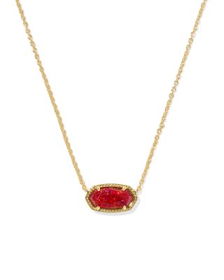 Click here for Kendra Scott Elisa Kyrocera Opal Stone Pendant Nec... prices