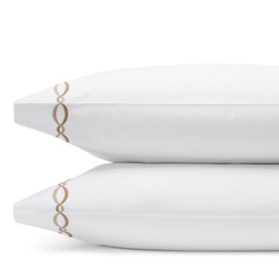 Click here for Matouk Brando Embroidered Percale Pillowcase  King... prices