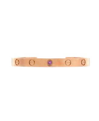 Click here for Pre-Owned Cartier Love Cuff Bracelet 18K Rose Gold... prices
