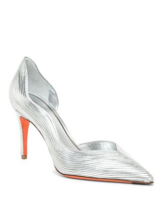 Click here for Santoni Womens Leather High-Heel Pump prices