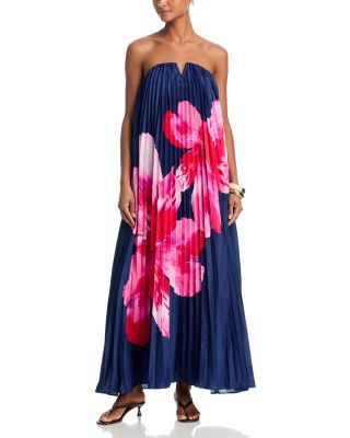 Click here for Aqua Strapless Maxi Dress - Exclusive prices