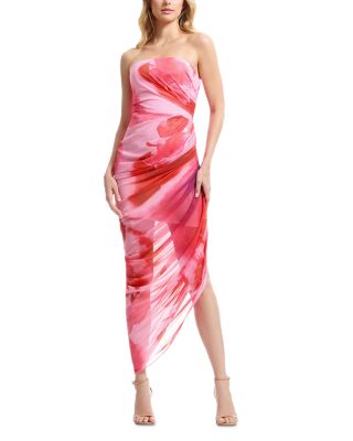Click here for Dress the Population Phoenix Ruched Asymmetric Bod... prices