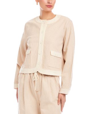 Click here for Fifteen Twenty Myra Contrast Cropped Jacket prices