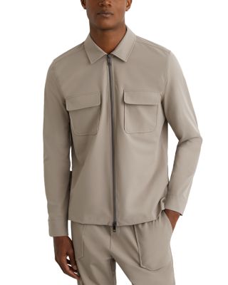 Click here for Reiss Technical Zip Overshirt prices