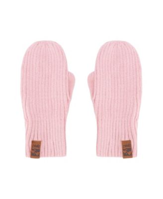 Click here for Deux par Deux Girls Soft Ribbed Knit Mittens - Lit... prices