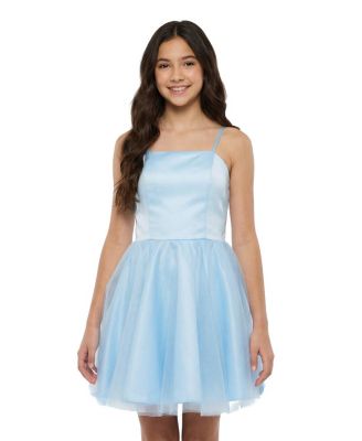 Click here for Un Deux Trois Girls Satin and Tulle Party Dress in... prices