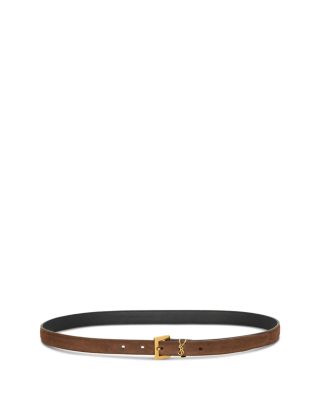 Click here for Saint Laurent Cassandre Thin Belt In Smooth Leathe... prices