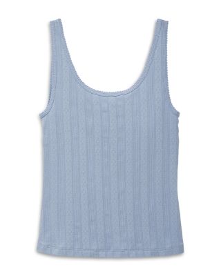 Click here for Petite Plume Pointelle Knit Tank Top prices