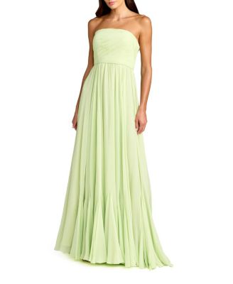 Click here for Mac Duggal Strapless Chiffon Gown with Braided Bel... prices