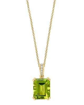 Click here for Bloomingdales Fine Collection Peridot & Diamond Pe... prices