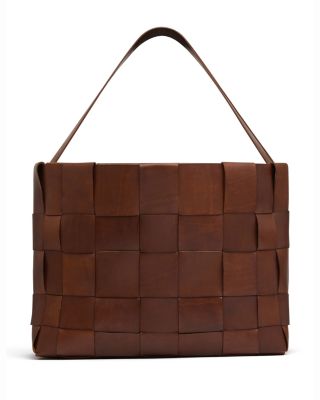 Click here for St. Agni Large Woven Leather Tote prices