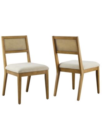 Click here for Modway Nimba Faux Rattan Fabric Dining Chairs  Set... prices