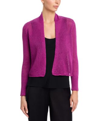 Click here for Eileen Fisher Open Front Cropped Cardigan Sweater prices