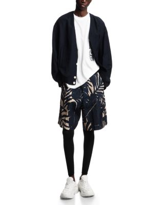 Click here for Emporio Armani Bermuda Palm Leaf Linen Blend Short... prices