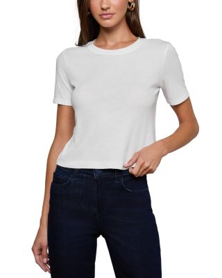 Click here for LAgence Stormy Crop Tee prices