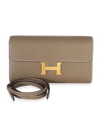 Click here for Pre-Owned HERMES Constance Wallet To Go Leather Ha... prices