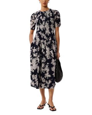 Click here for Whistles Shadow Floral Avery Dress prices