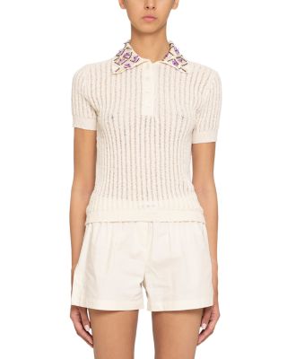 Click here for DES_PHEMMES Short Sleeve Polo Sweater prices