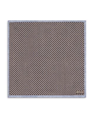 Click here for Boggi Milano Micro Geometric Pocket Square prices