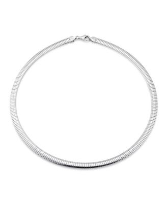 Click here for Oradina Sterling Silver Mega Omega Necklace prices