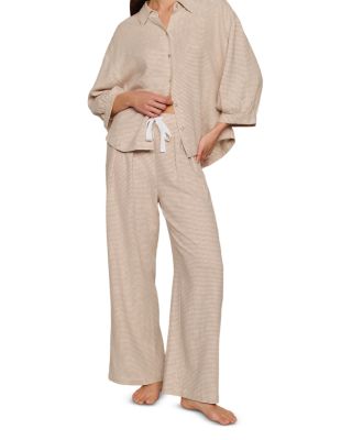Click here for Eberjey Linen Blend Relaxed Pajama Pants prices