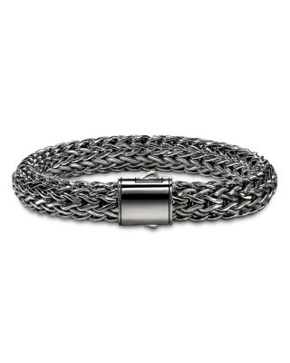 Click here for John Hardy Sterling Silver Icon Dark Woven Link Br... prices