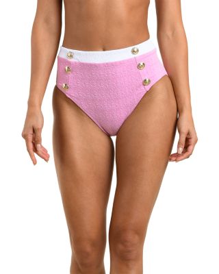 Click here for LAgence Vanessa Color Blocked Bikini Bottoms prices