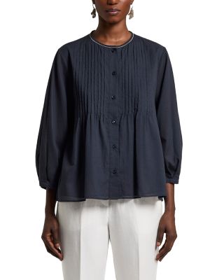 Click here for Peserico Pintucked Blouse prices