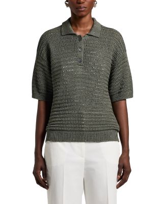 Click here for Peserico Cotton Blend Polo Sweater prices