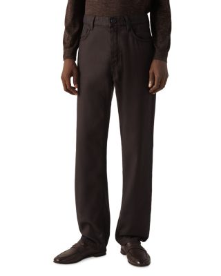 Click here for Zegna Slim Fit Stretch Cotton and Linen Roccia Pan... prices