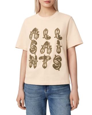 Click here for Allsaints Ella Embellished Lisa Tee prices