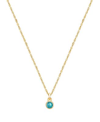 Click here for Tiny Blessings Girls 14K Gold Birthstone Necklace... prices