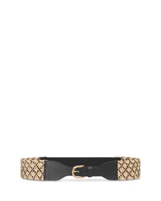 Click here for Gerard Darel Womens Tyra Raffia & Leather Belt prices