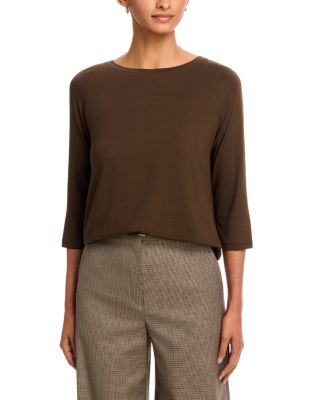 Click here for Majestic Filatures Three Quarter Sleeve Pleated Ba... prices