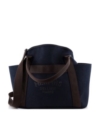 Click here for Pre-Owned HERMES Sac De Pansage Groom Handbag Canv... prices