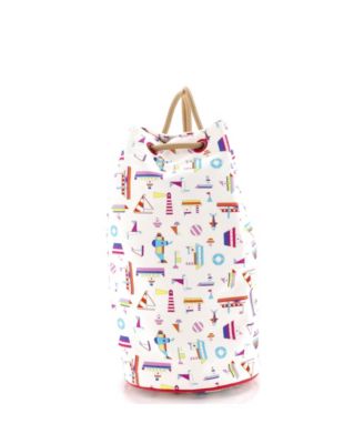 Click here for Pre-Owned HERMES Petit Chalutier Duffle Bag Printe... prices