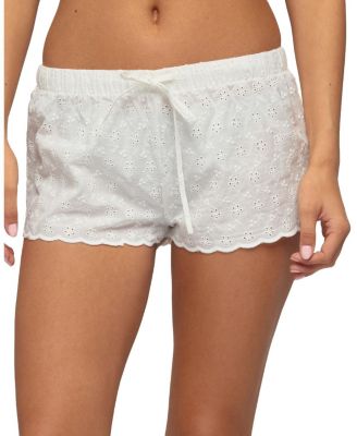 Click here for Edikted Talula Eyelet Shorts prices