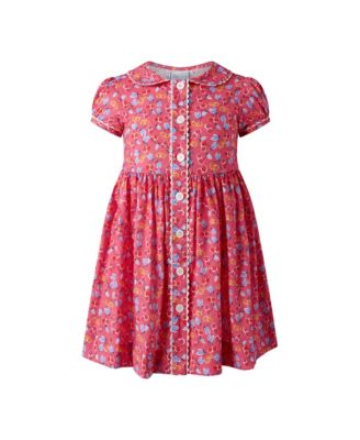 Click here for Rachel Riley Girls Cherry Button-Front Dress - Lit... prices