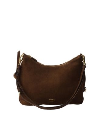 Click here for Prada Fold Large Suede Bag prices