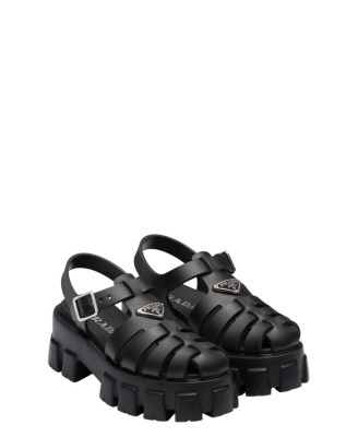 Click here for Prada Womens Monolith Foam Rubber Sandals prices
