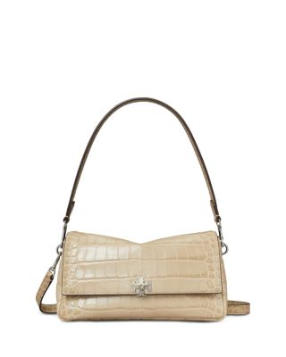 Click here for Tory Burch Charlie Embossed Croc Shoulder Bag prices